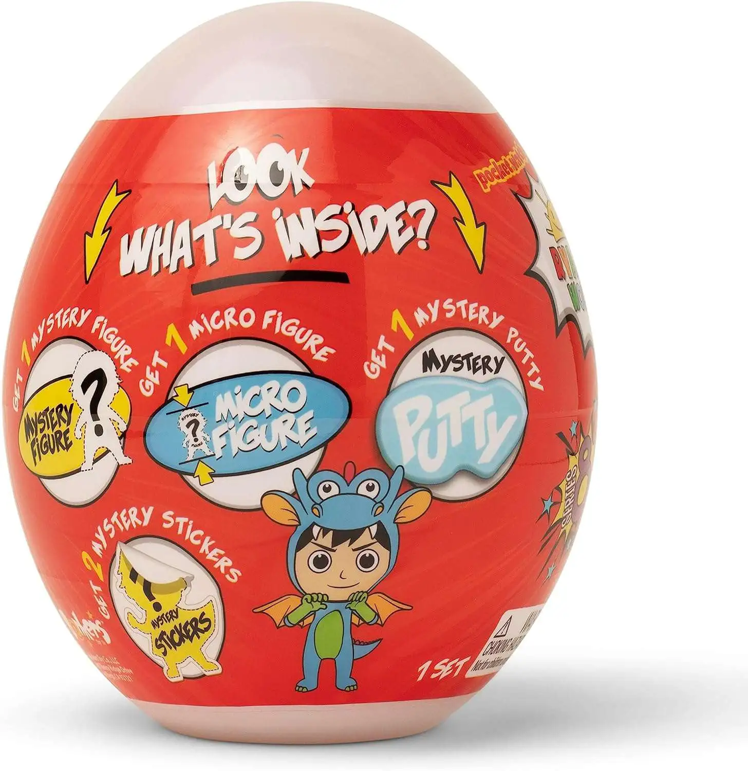 Ryans World Series 8 MINI Egg Mystery Surprise Putty Pocket Watch - ToyWiz