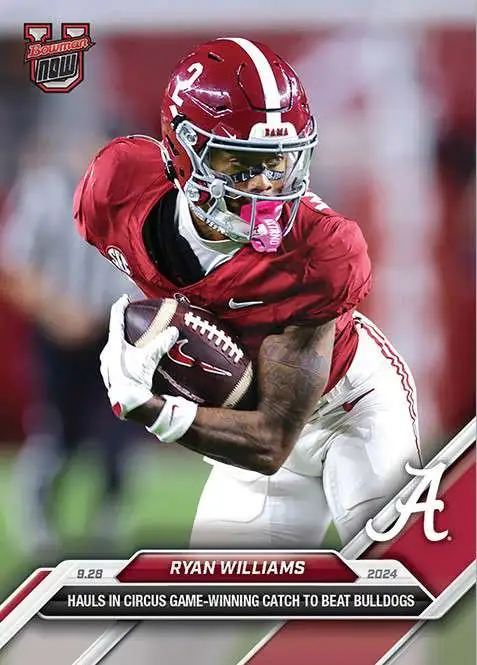NCAA Alabama Crimson Tide 2024 Bowman U NOW Football Single Card Ryan ...