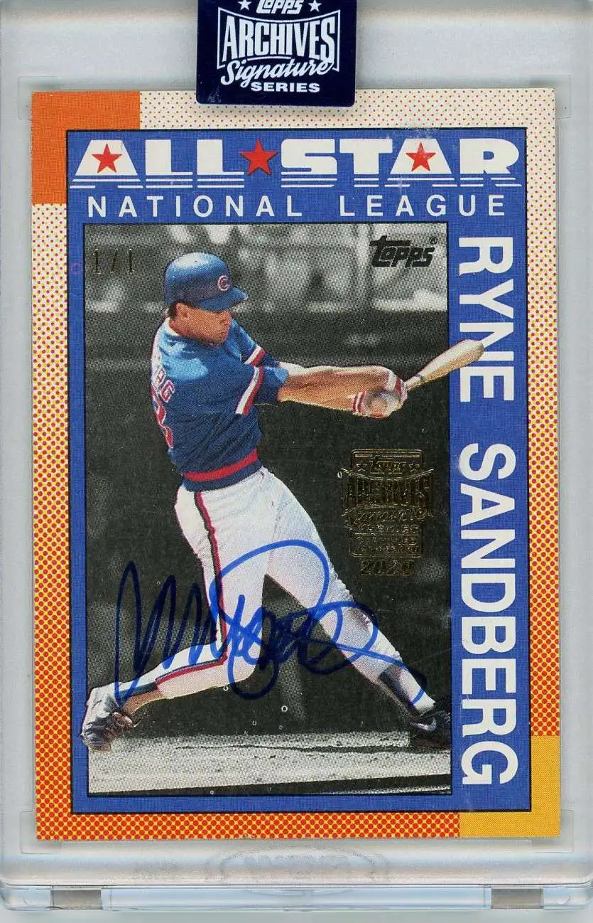 MLB Topps 2020 Archives Signature Series Single Card 11 Ryne Sandberg ...