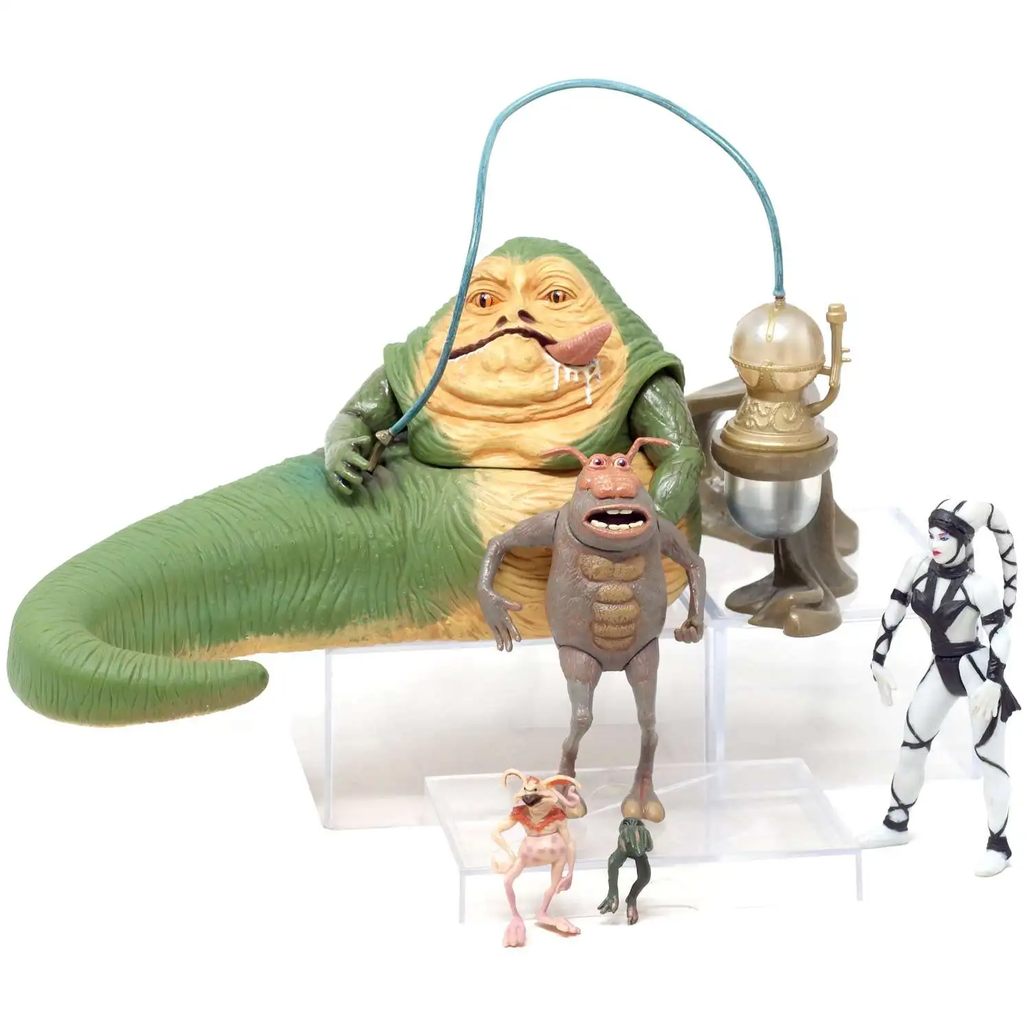 Star Wars Saga Jabbas Palace Jabba, Salacious B. Crumb, Lyn Me, Joh ...