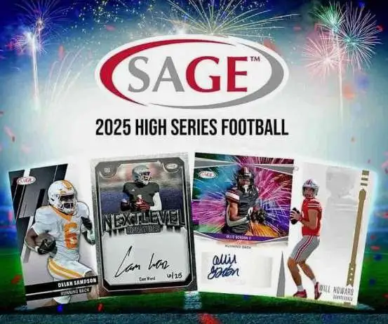 NFL Sage Collectibles 2025 HIGH Series Football Trading Card HOBBY Box ...