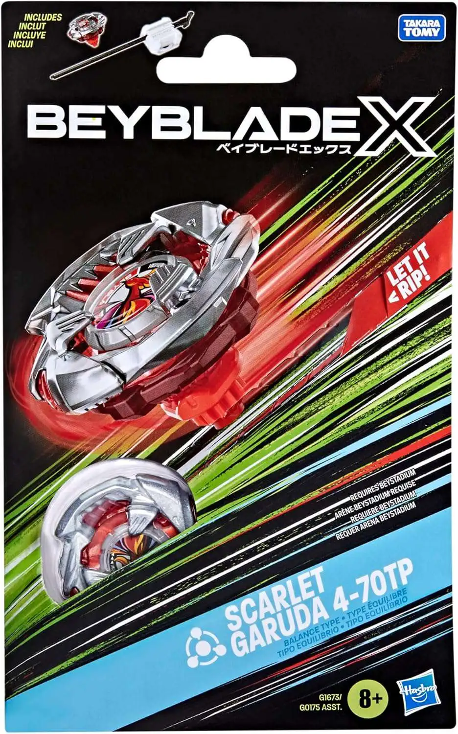 Beyblade X Scarlet Garuda 4-70TP BX Starter Pack Hasbro Toys - ToyWiz