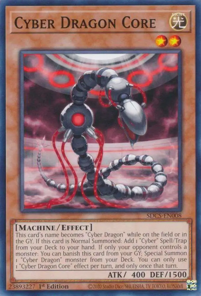 YuGiOh Structure Deck Cyber Strike Single Card Common Cyber Dragon Core ...