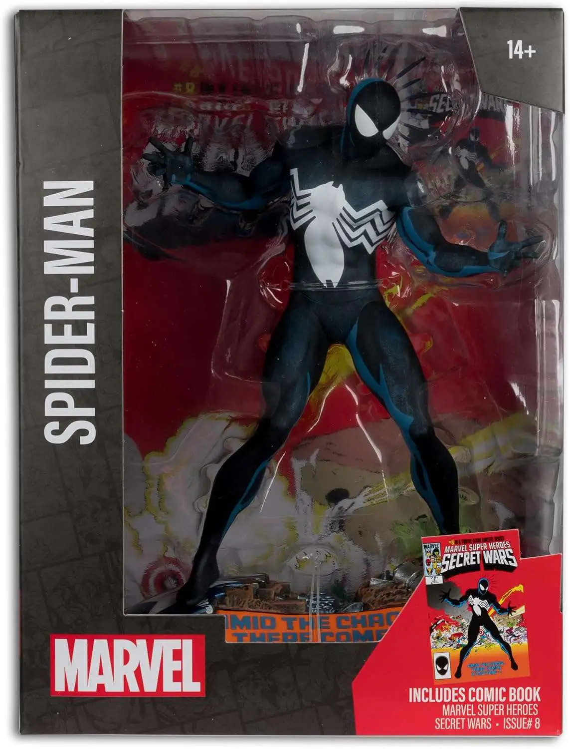 McFarlane Toys Marvel Spider-Man 16 Posed Figure with Scene Marvel Super Heroes Secret Wars 8 ...