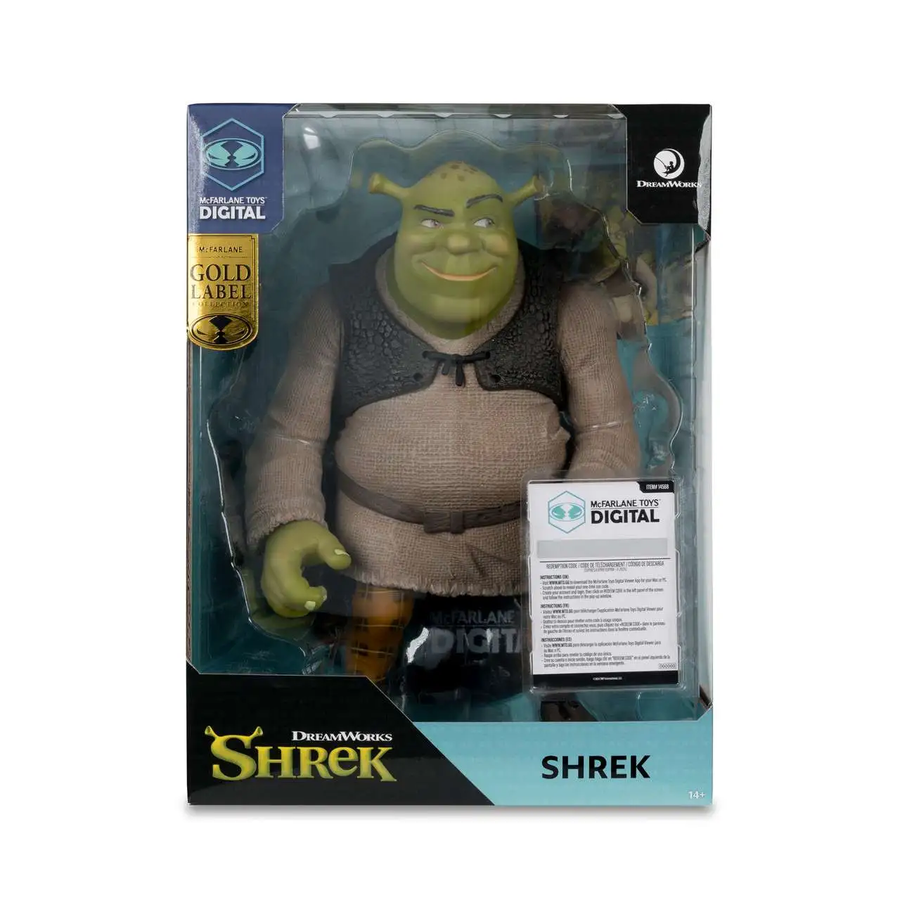McFarlane Toys Shrek Gold Label Collection Shrek Exclusive 12 Posed ...