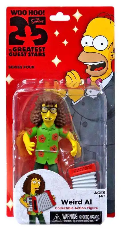 NECA The Simpsons Series 4 Weird Al Yankovic Action FIgure Loose - ToyWiz