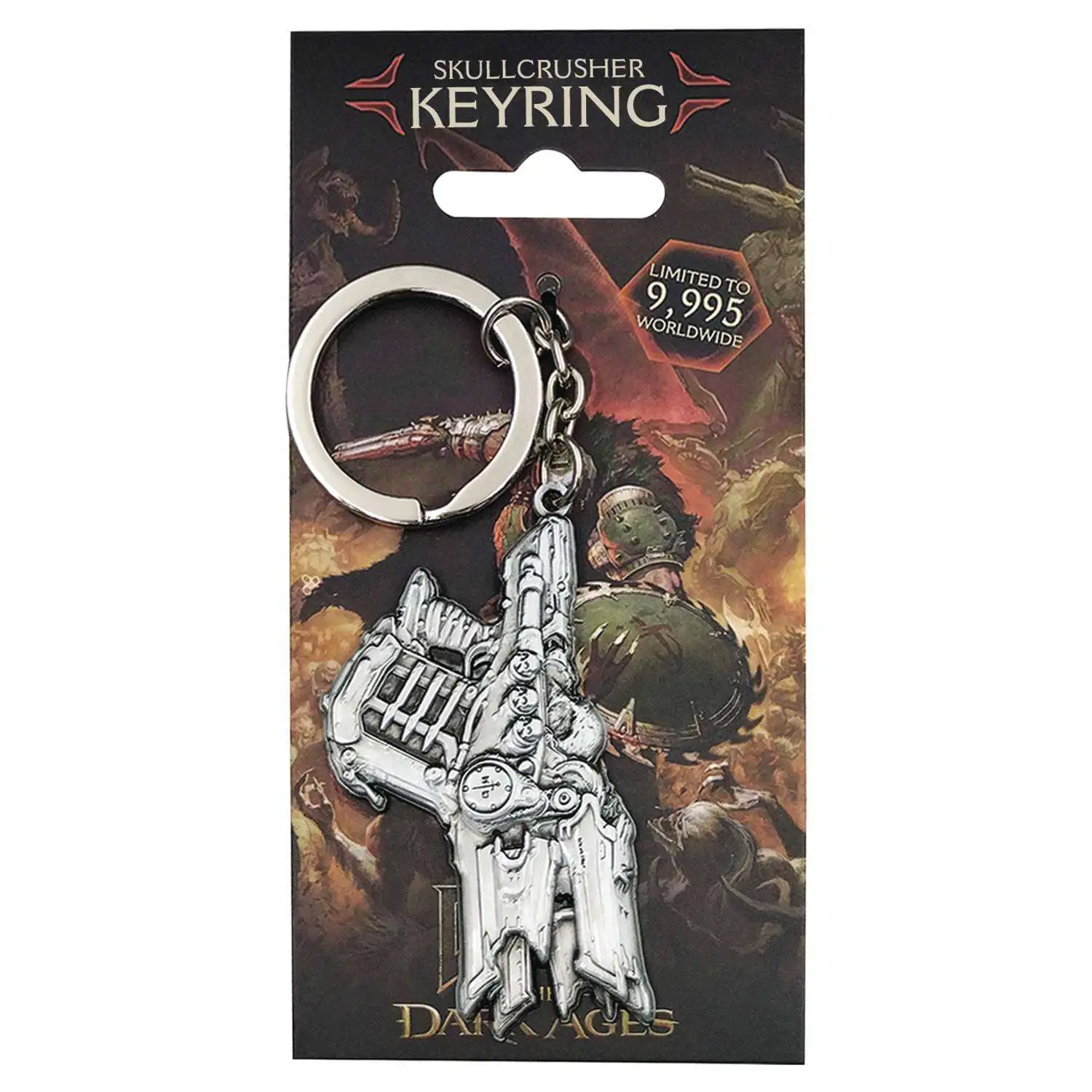 Doom the Dark Ages Skull Crusher Metal Collectible Keychain Fanattik ...