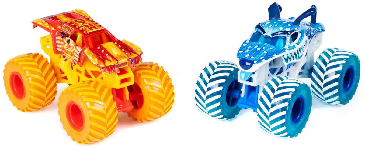 Monster Jam Fire Ice Max-D Monster Mutt Dalmatian Exclusive 164 Diecast ...