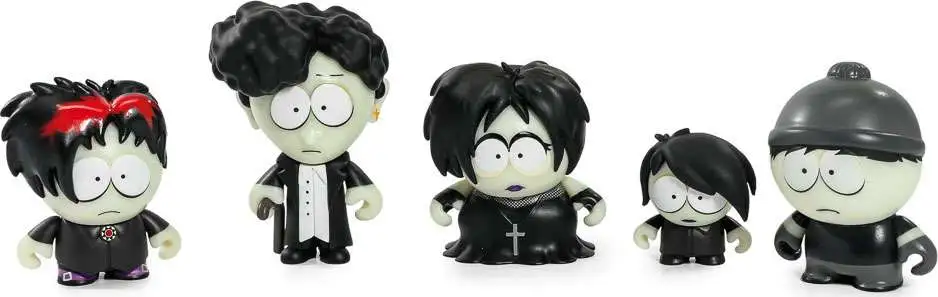 South Park Goth Kids 3 Vinyl Mini Figure 5-Pack Henrietta, Pete ...