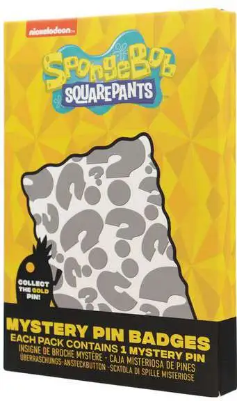 Spongebob Squarepants Metal Pin Mystery Pack 1 RANDOM Pin Fanattik ...