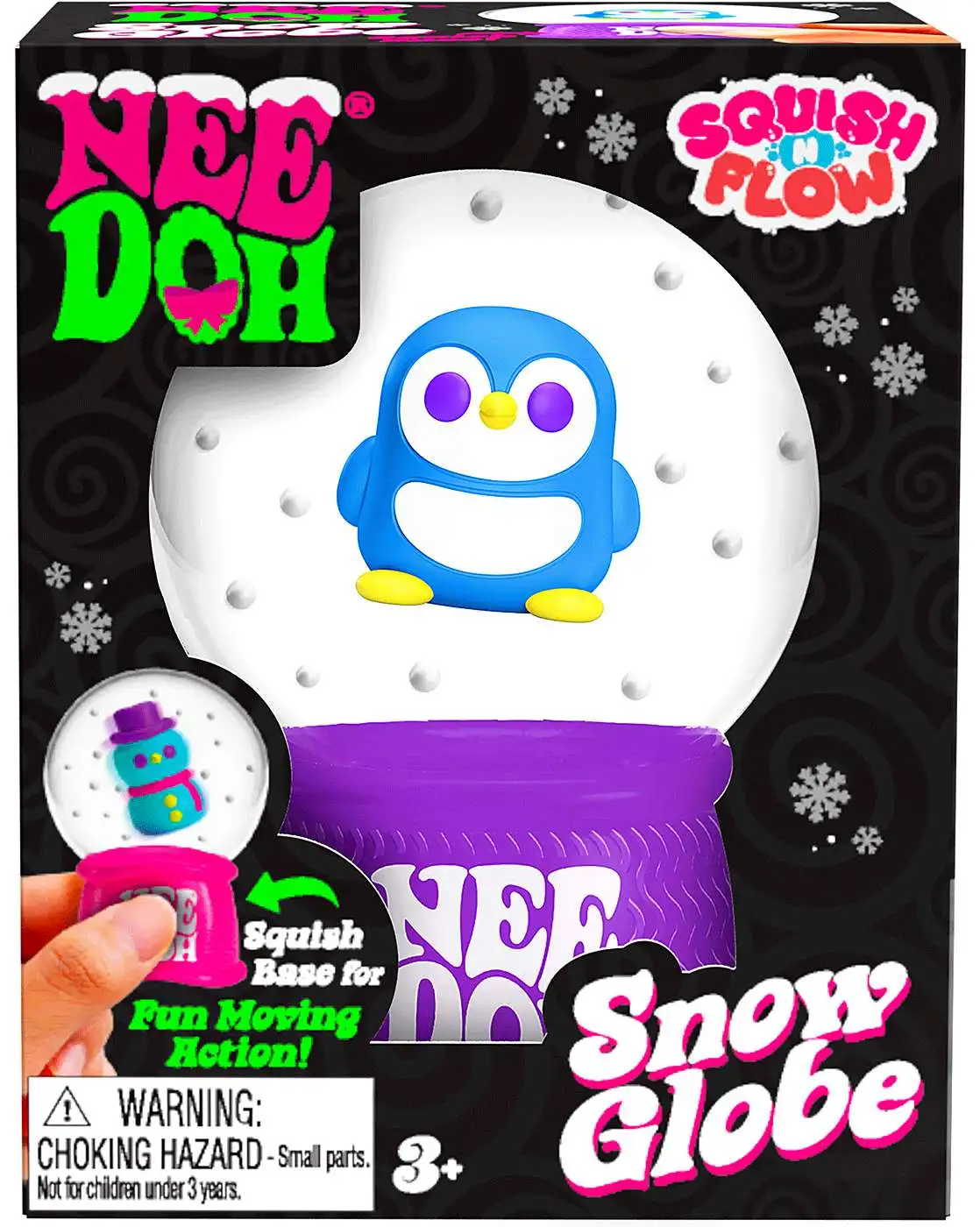 NeeDoh 2025 Squishmas Penny The Penguin 2.5 Stress Ball Squish n Flow ...