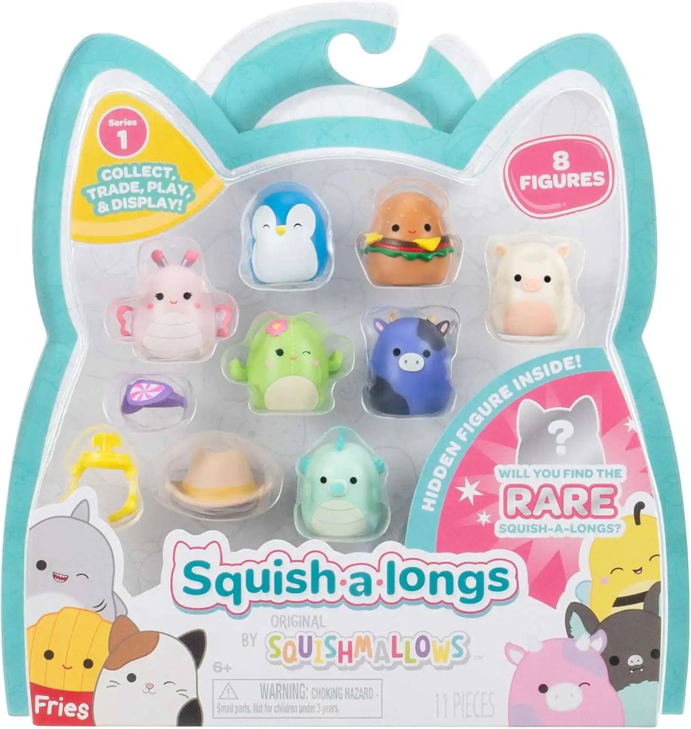 Squishmallows Squish-a-Longs Series 1 Set 1 1 Mini Figure 8-Pack ...