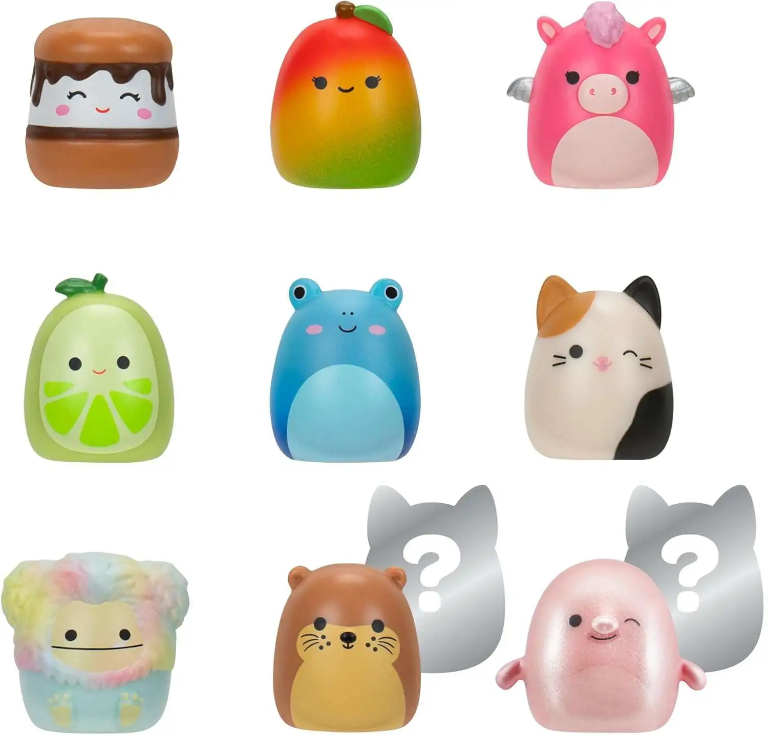 Squishmallows Squish-a-Longs Series 1 Set 2 1 Mini Figure 8-Pack ...