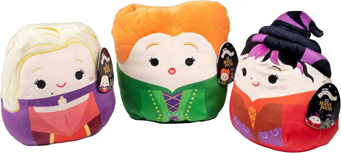 Squishmallows Disney The Sanderson Sisters 5 Plush 3-Pack Winifred ...