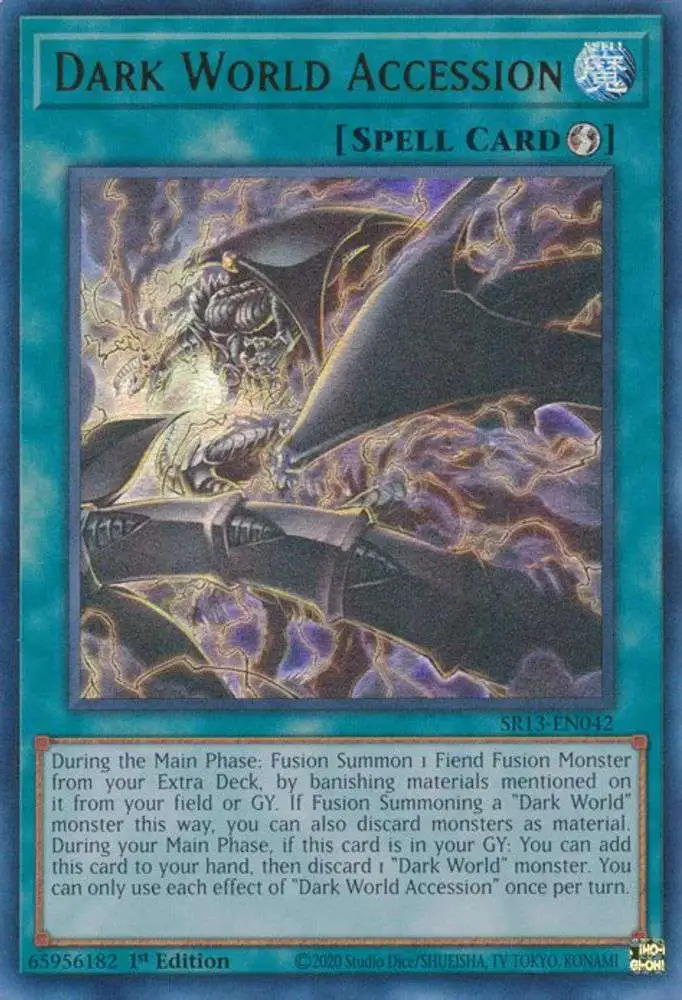YuGiOh Structure Deck Dark World Single Card Ultra Rare Dark World ...