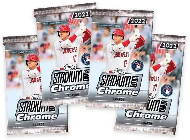 MLB Topps 2022 Stadium Club Chrome Baseball Trading Card BLASTER Box 4 ...