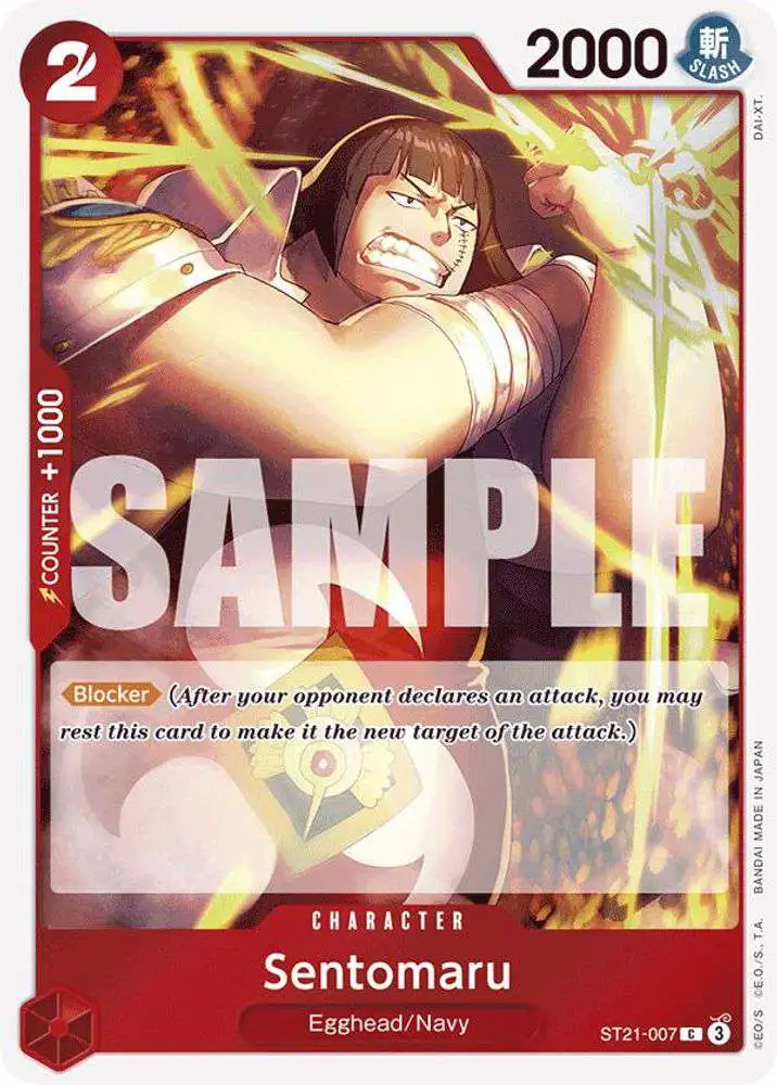 One Piece Trading Card Game Starter Deck EX Gear 5 Single Card Common Sentomaru ST21-007 - ToyWiz
