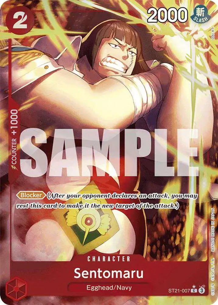 One Piece Trading Card Game Starter Deck EX Gear 5 Single Card Common Sentomaru ST21-007 ...