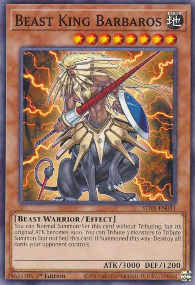 YuGiOh Trading Card Game 2-Player Starter Set Single Card Common Beast ...