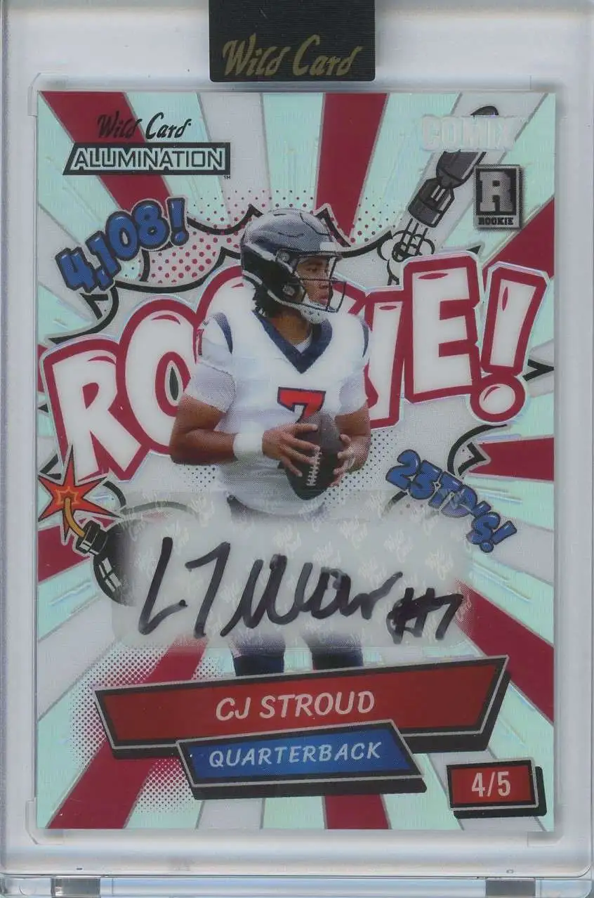 NFL 2023 Alumination Comix Single Card Rookie 45 CJ Stroud AC-CS Rookie ...