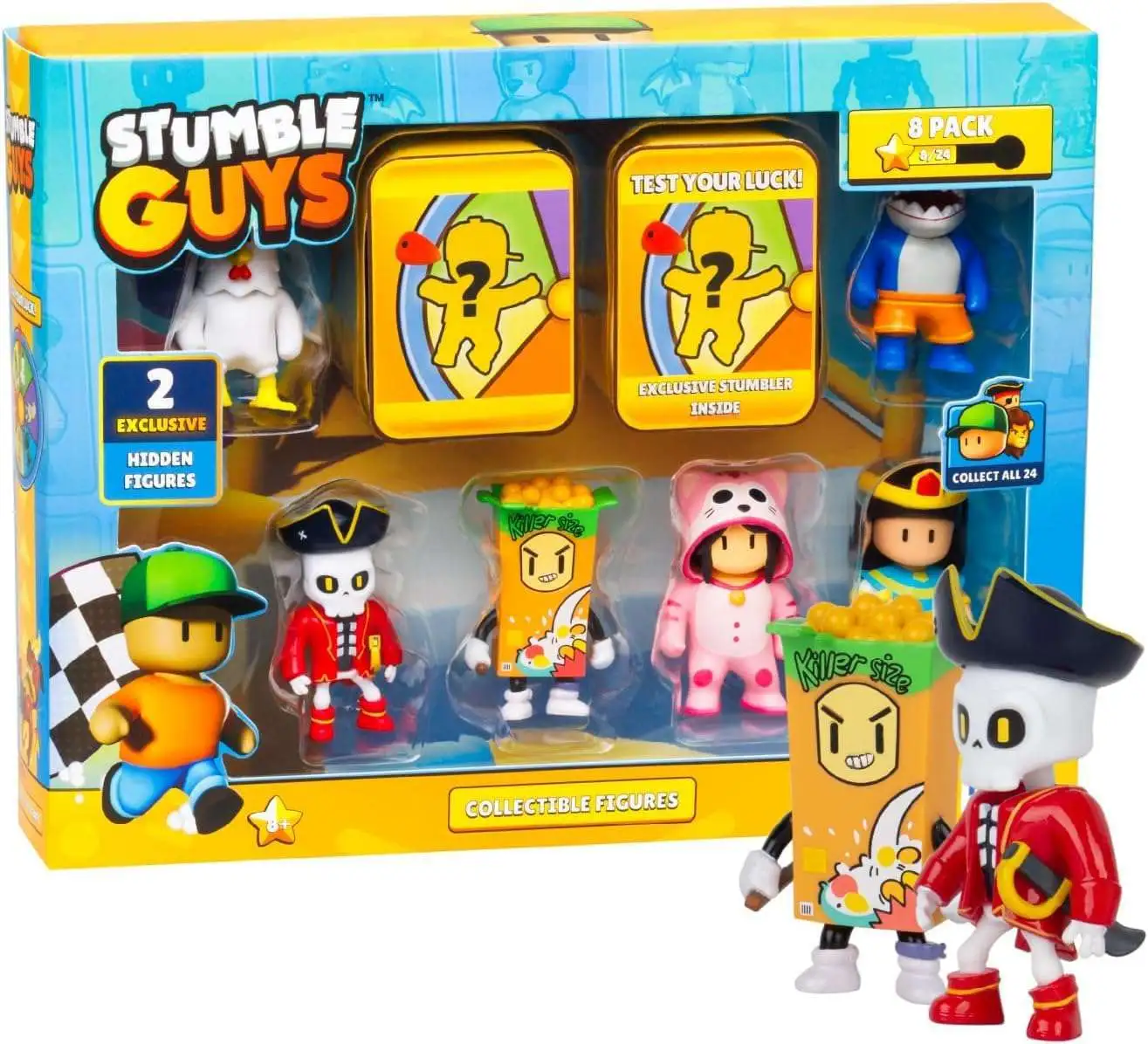 Stumble Guys Chicken, Megfalodon, Capt. Noheart, Cereal Killer, Meowmer ...