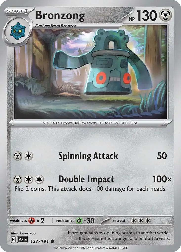 Pokemon Trading Card Game Surging Sparks Single Card Common Bronzong ...