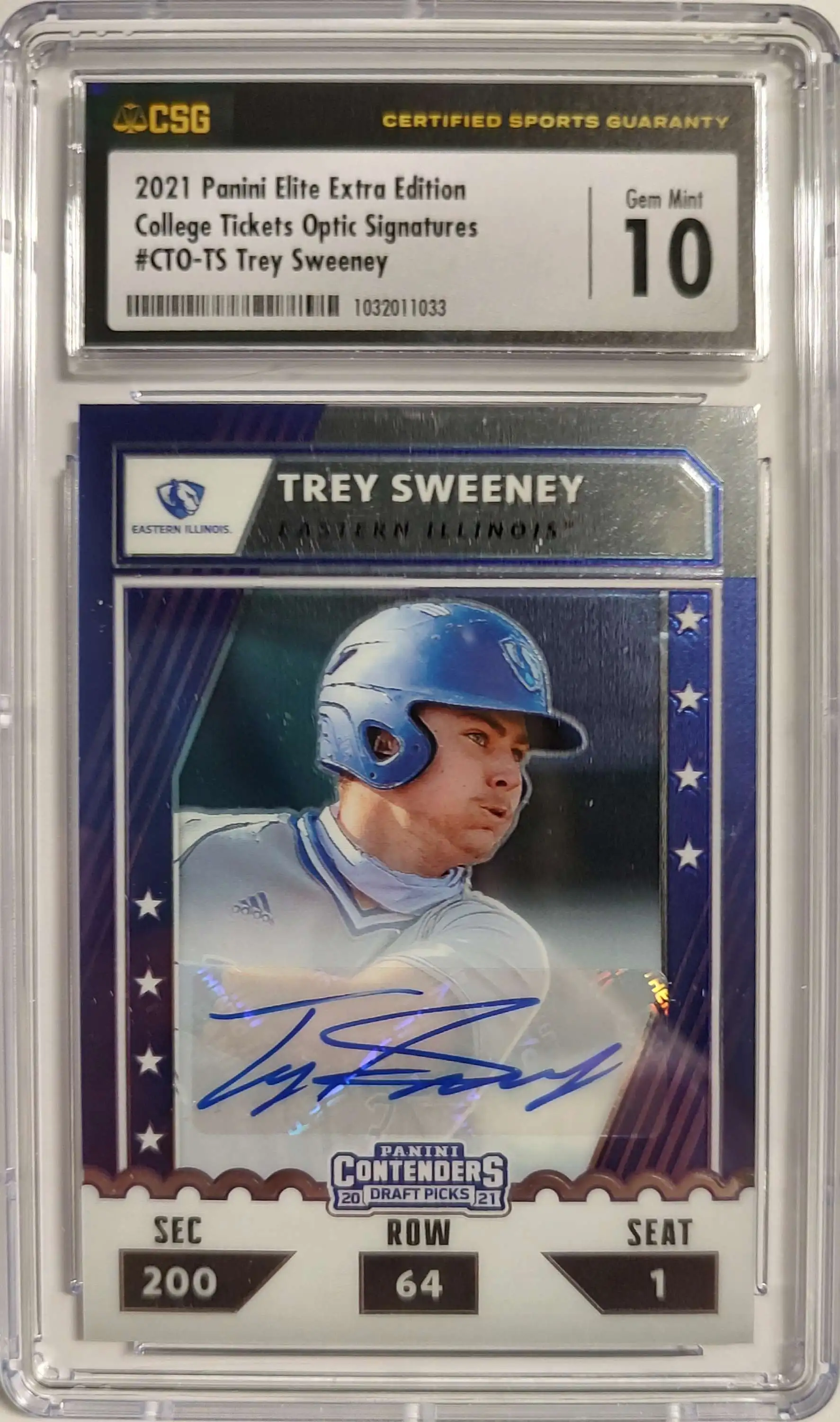 MLB 2021 Panini Elite Extra Edition Single Card 1799 Trey Sweeney CTO ...