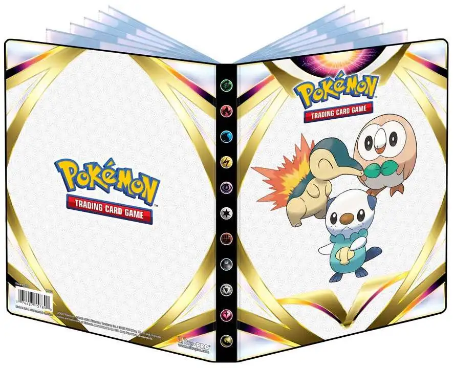 Ultra Pro Pokemon Sword Shield Cyndaquil, Rowlet, and Oshawott 4-Pocket ...