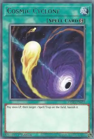 YuGiOh Tactical Masters Single Card Rare Cosmic Cyclone TAMA-EN053 - ToyWiz