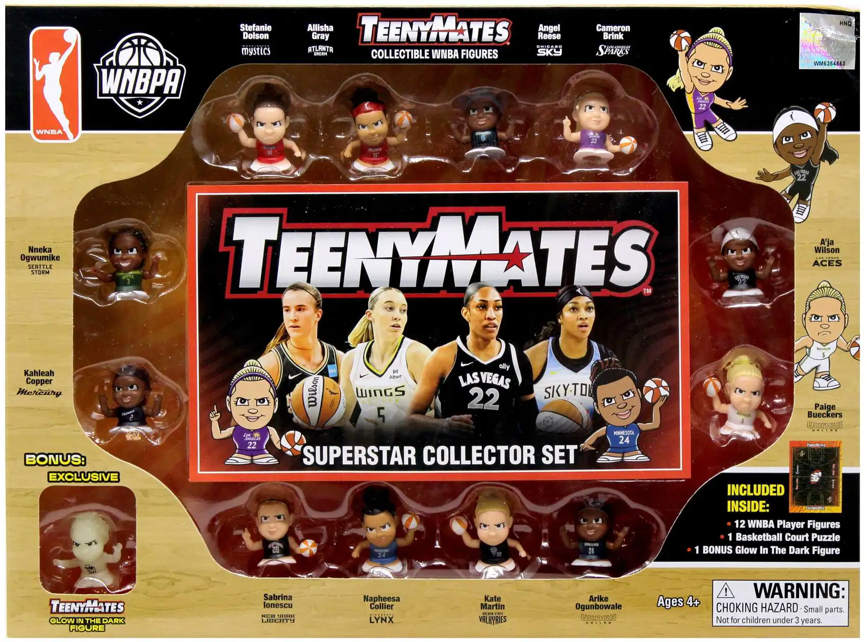 WNBA TeenyMates 2025 Womens Basketball Superstar Collector Set 13-Pack ...