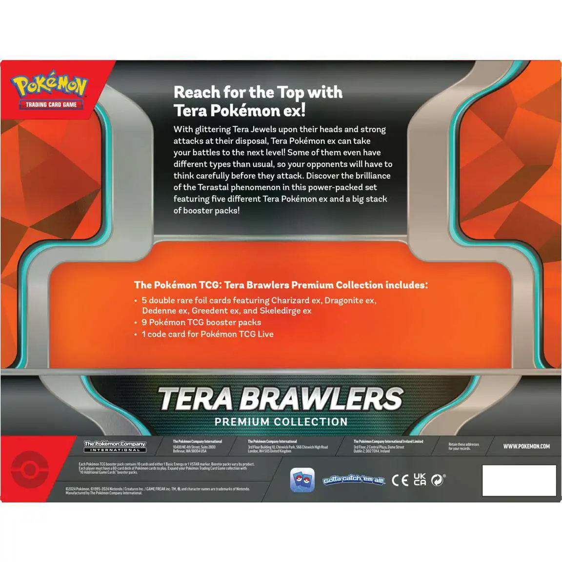 Pokemon Tera Brawlers Exclusive Premium Collection 9 Booster Packs, 5 Promos More Pokemon USA ...