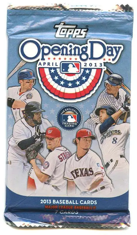 MLB Topps 2013 Topps Baseball Cards 2013 Opening Day Trading Card Pack ...