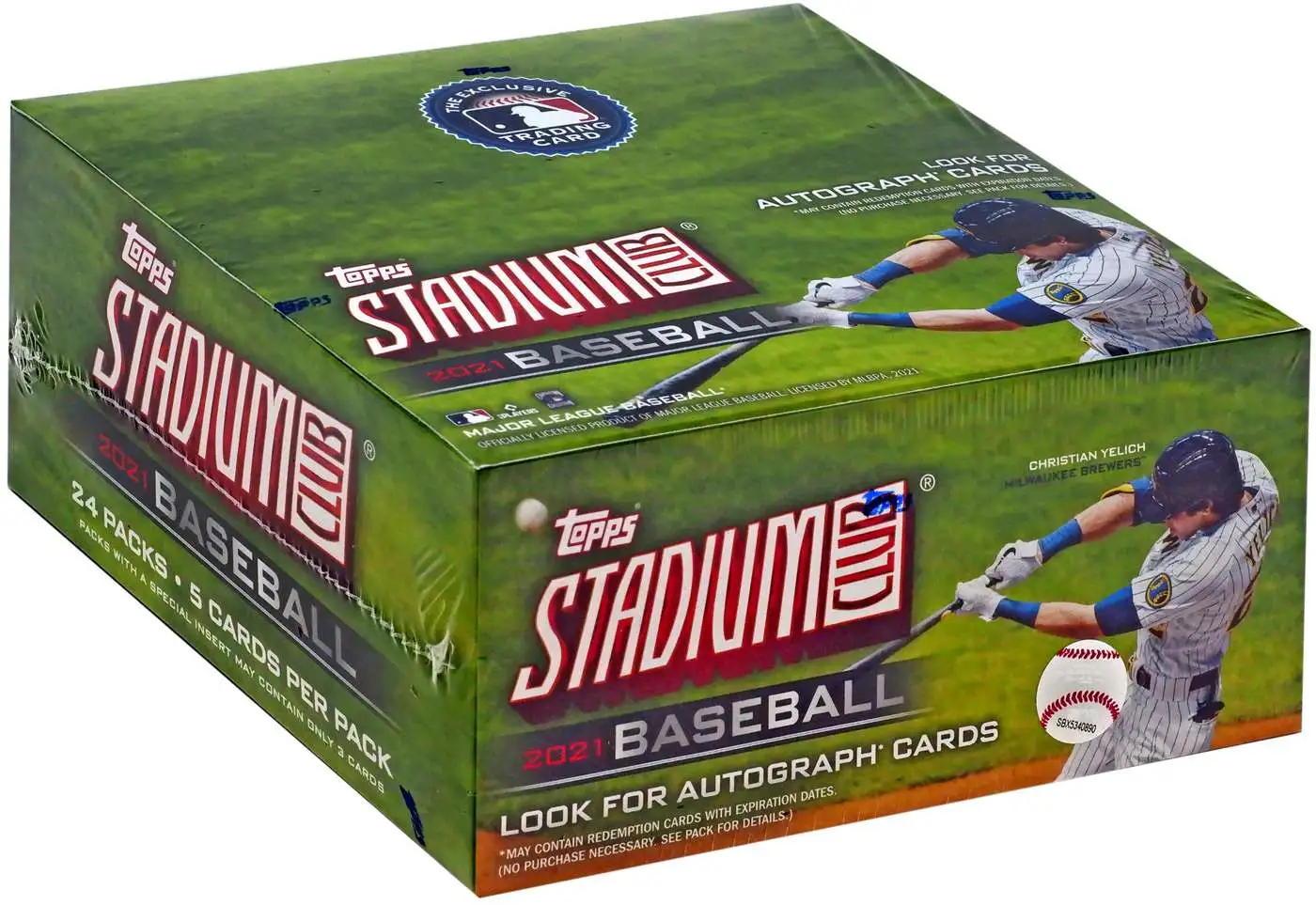 MLB Topps 2021 Stadium Club Baseball Trading Card RETAIL Box 24 Packs ...