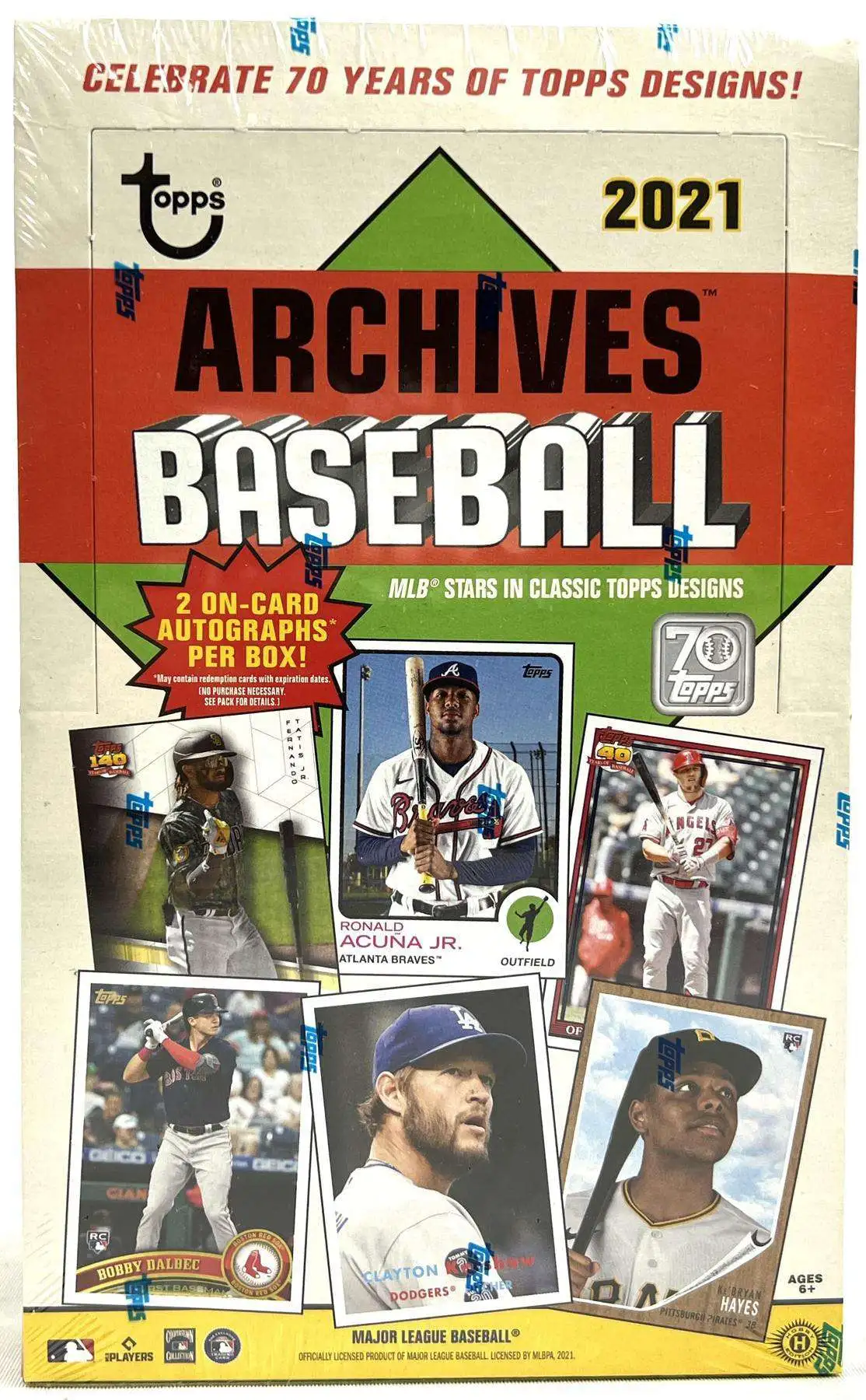 MLB Topps 2021 Archives Baseball Trading Card HOBBY Box 24 Packs - ToyWiz