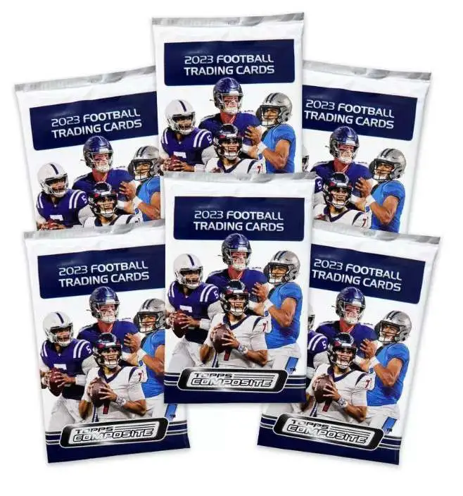 NFL Topps 2023 Composite Football Exclusive Trading Card GIANT Box 6 ...