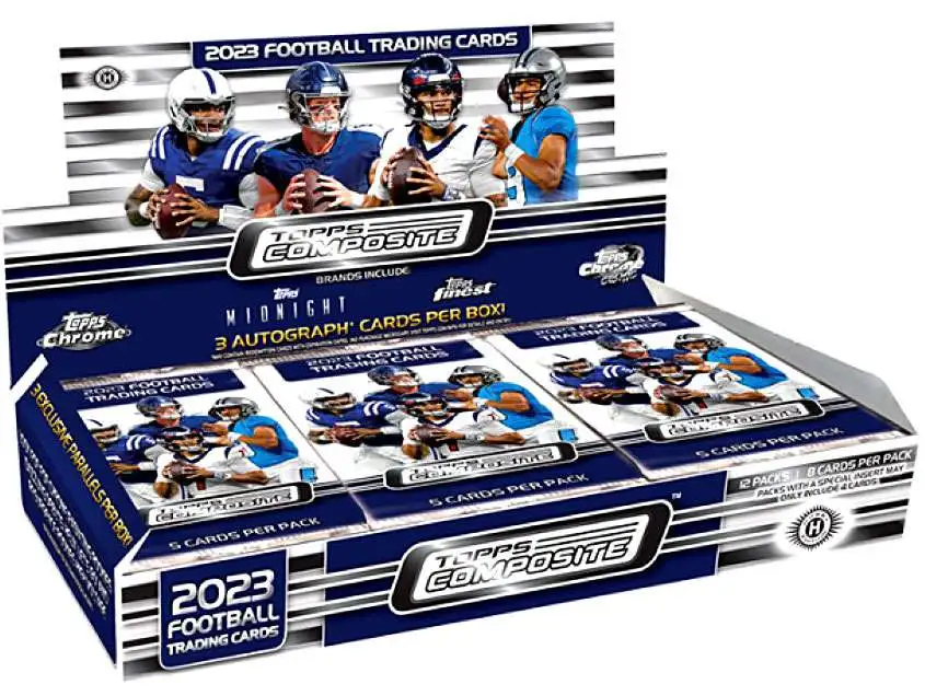 NFL Topps 2023 Composite Football Trading Card HOBBY Box 12 Packs - ToyWiz