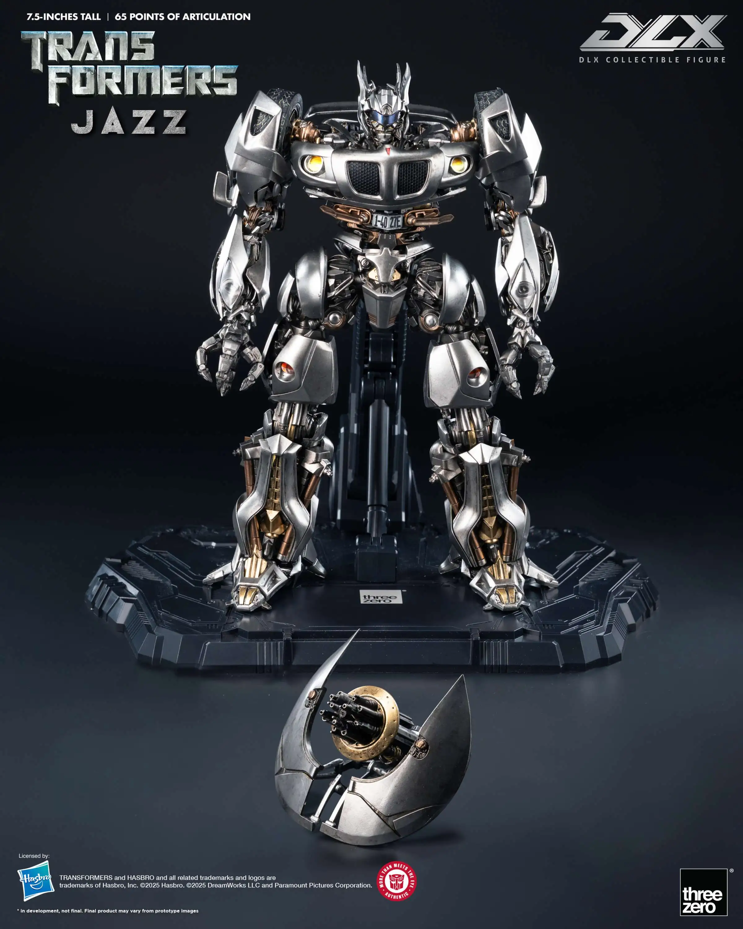 Transformers MDLX Jazz 7.5 Articulated Figure Deluxe Version ThreeZero ...