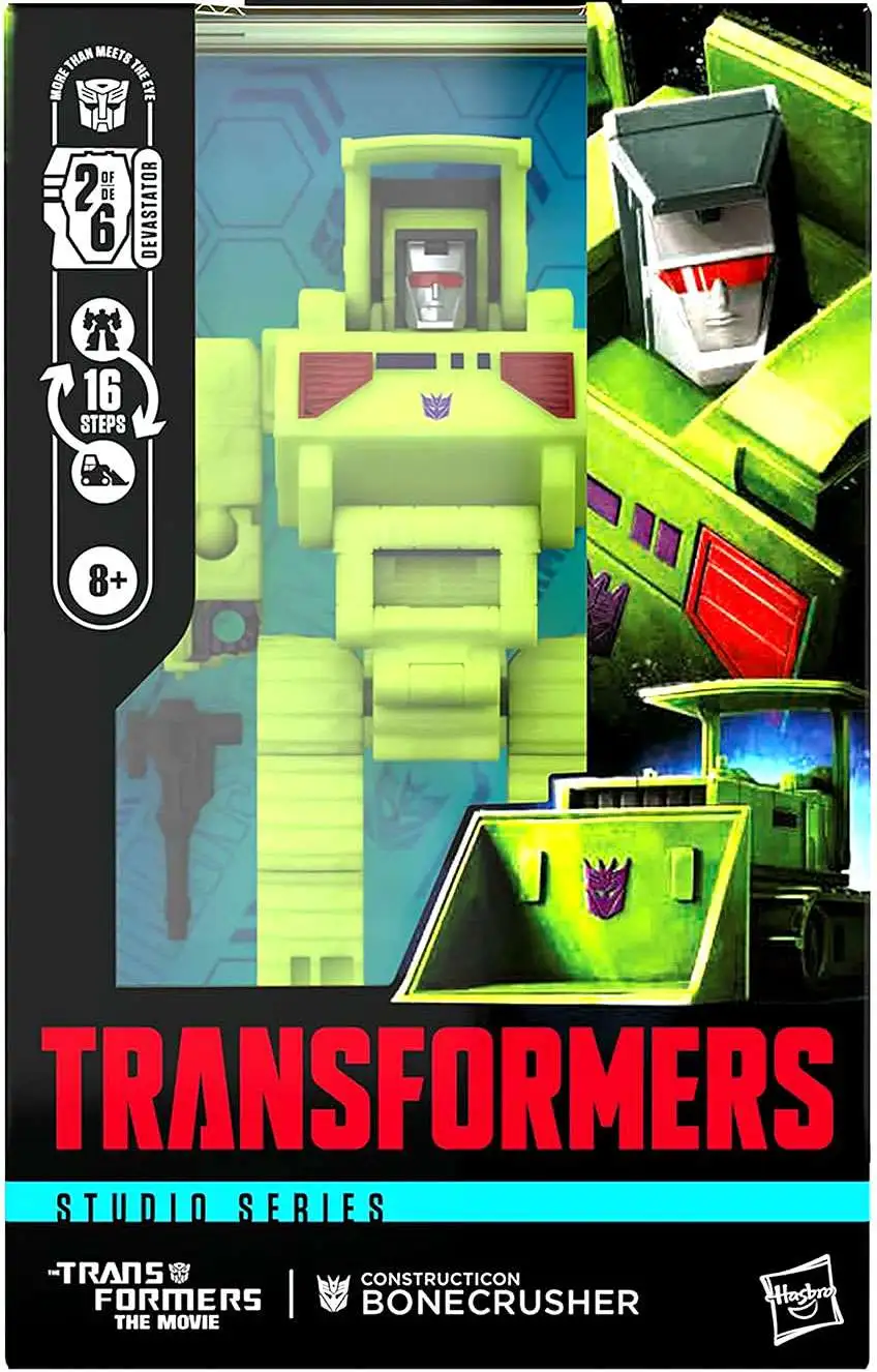 Transformers The Movie Studio Series Bonecrusher Deluxe Action Figure Build Devastator Hasbro ToyWiz