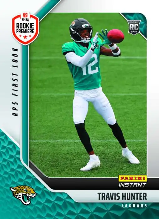 NFL Jacksonville Jaguars 2025 Instant RPS First Look Football Single Card Travis Hunter RPSFL-35 ...