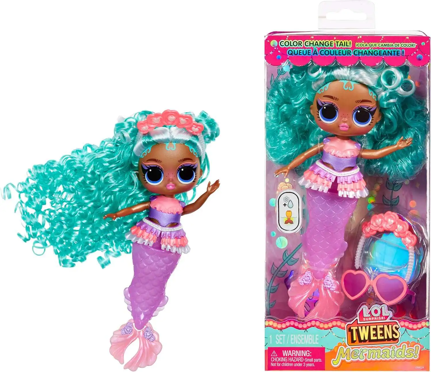 LOL Surprise Tweens Mermaid Serena Finn Fashion Doll Color Changing ...