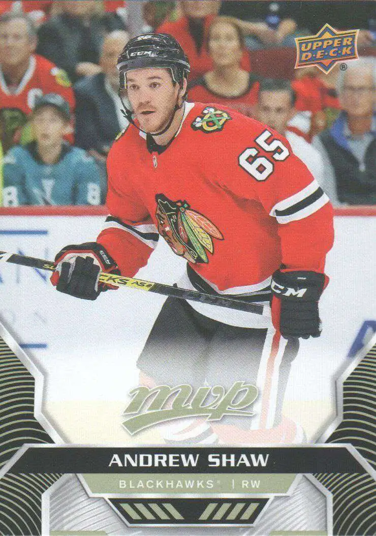NHL Chicago Blackhawks 2020-21 MVP Hockey Single Card Base Andrew Shaw ...