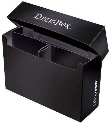 Ultra Pro Card Supplies Double Black Oversized Deck Box - ToyWiz