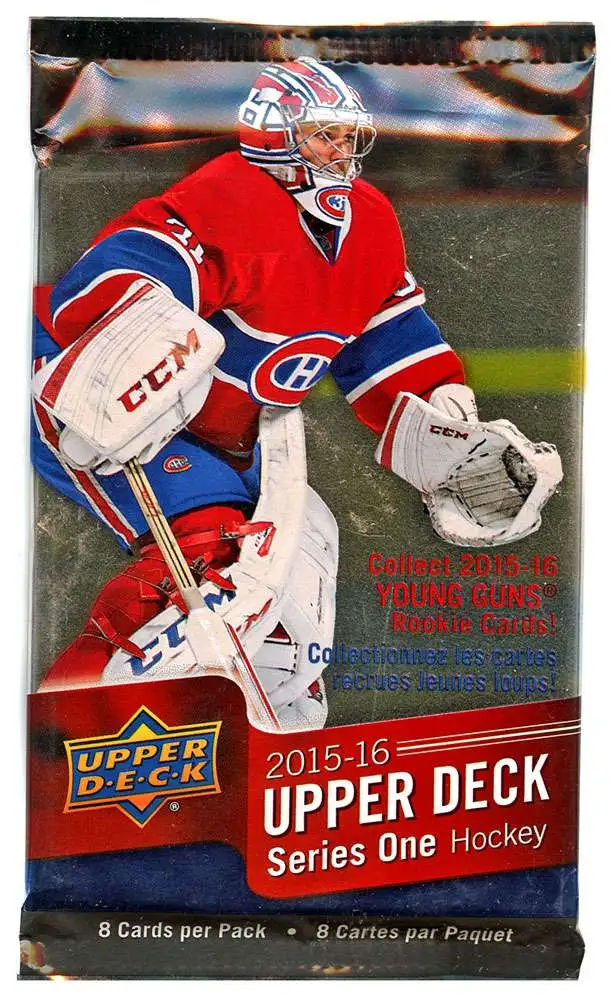 NHL Upper Deck 2015-16 Series 1 Hockey Trading Card Pack - ToyWiz