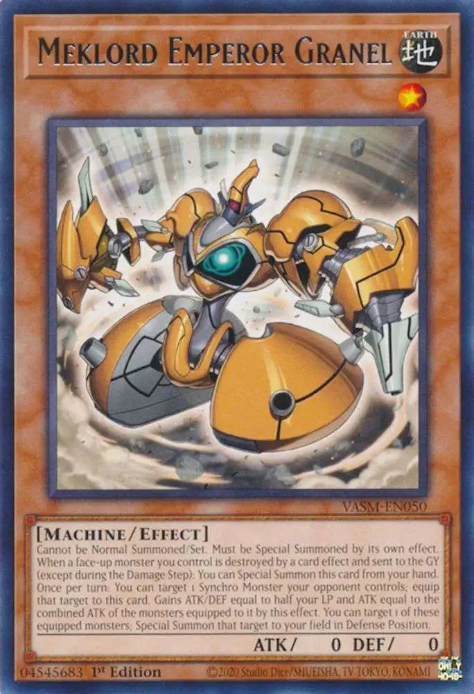 YuGiOh Trading Card Game Valiant Smashers Single Card Rare Meklord ...