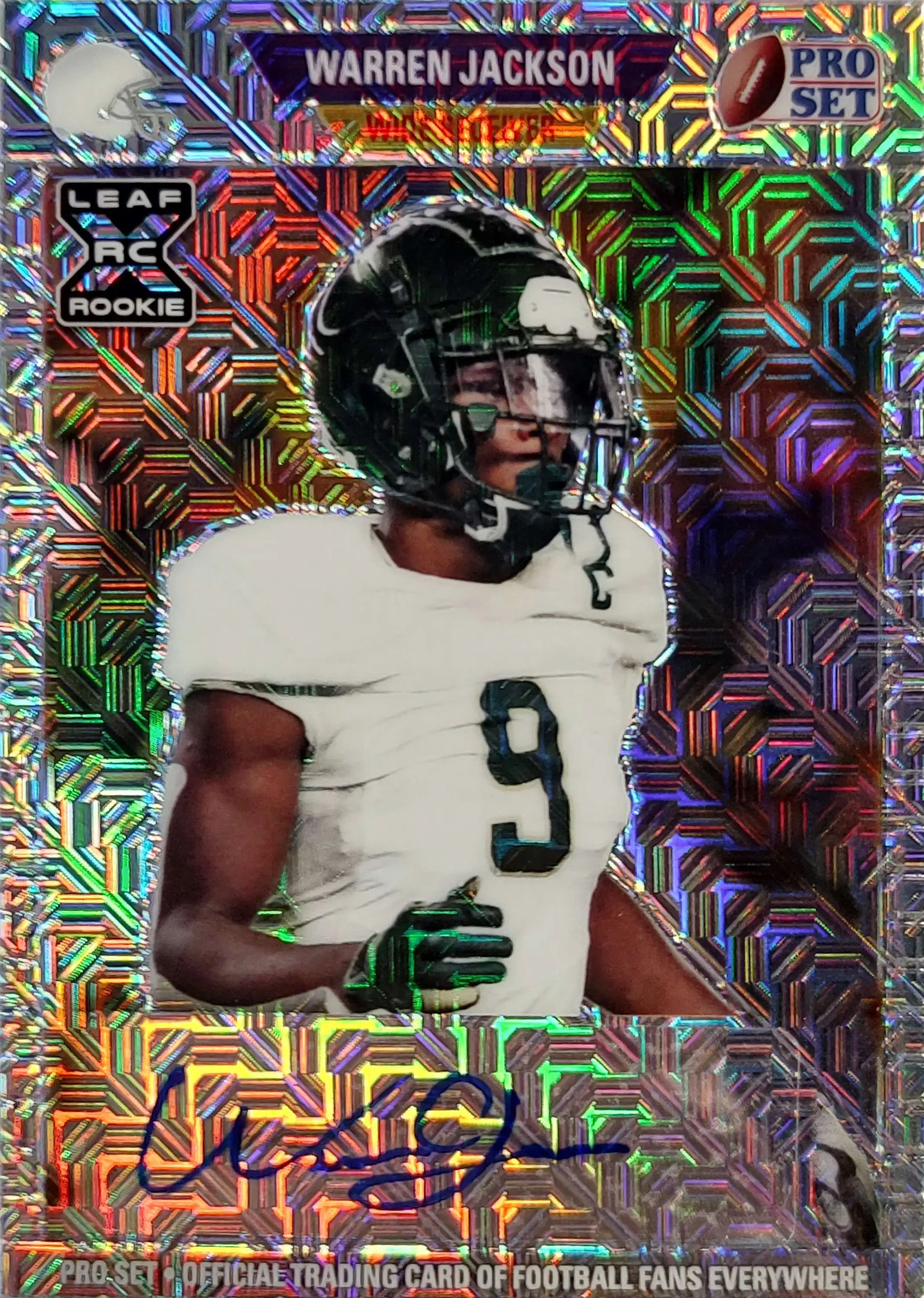 NFL Leaf 2021 Leaf Pro Set Warren Jackson 37 Autographed Single Card PA ...