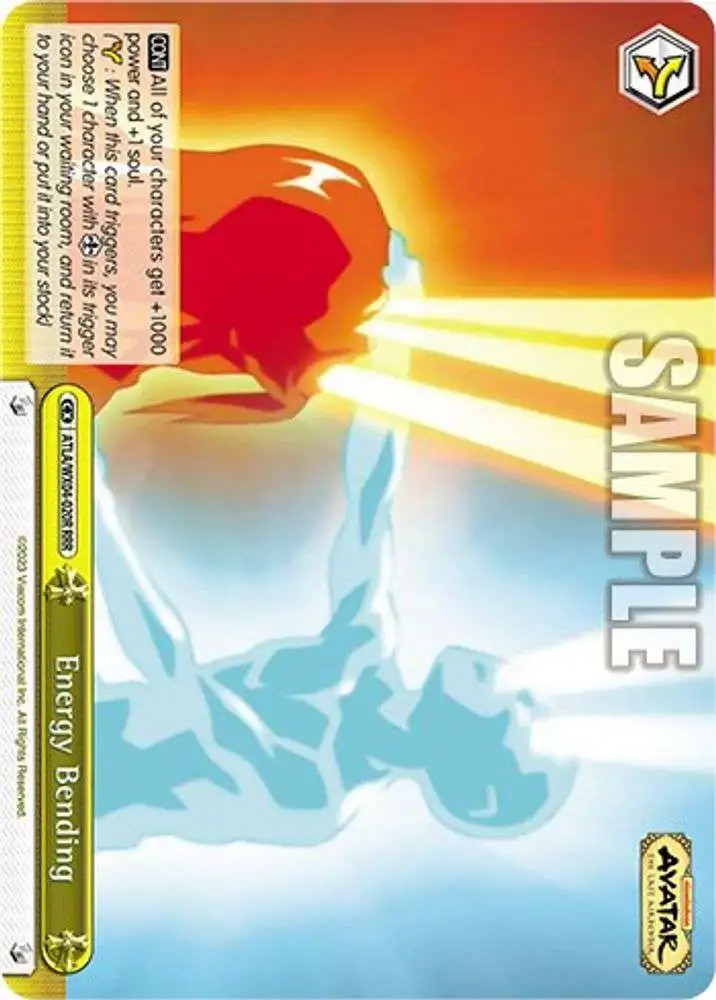 Weiss Schwarz Trading Card Game Avatar The Last Airbender Single Card Triple Rare RRR Energy ...