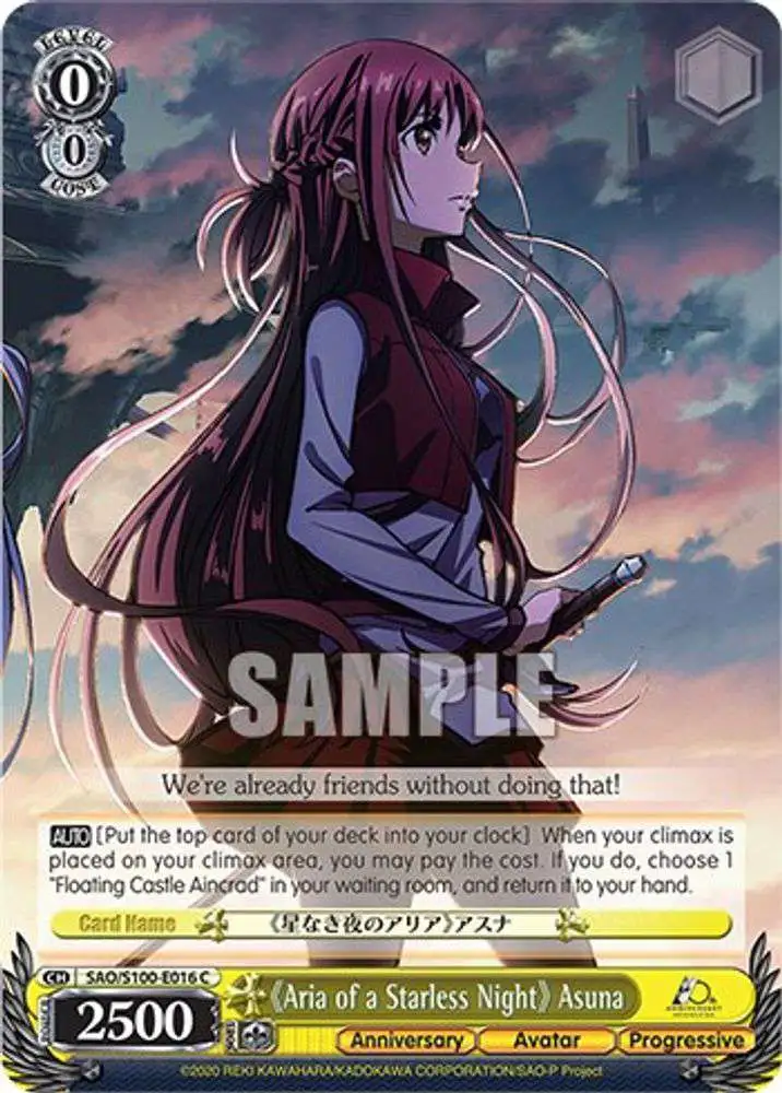 Weiss Schwarz Trading Card Game Sword Art Online Animation 10th ...