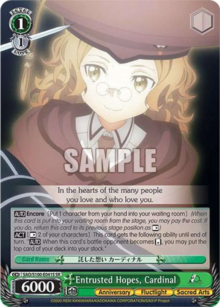 Weiss Schwarz Trading Card Game Sword Art Online Animation 10th ...