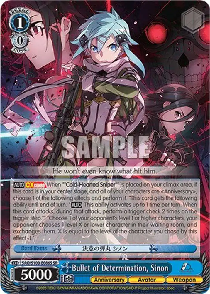 Weiss Schwarz Trading Card Game Sword Art Online Animation 10th ...
