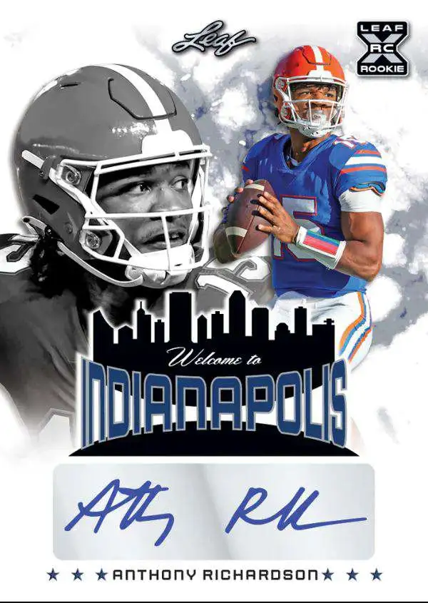 NFL Indianapolis Colts 2023 Welcome to Indianapolis Single Card Anthony ...